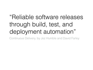 Nathan Fisher – Snakes and ladders - Continuous Delivery edition | PDF ...