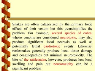 Snake & scorpion envenomation | PPT