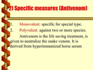 Snake & scorpion envenomation | PPT