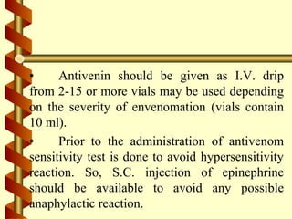Snake & scorpion envenomation | PPT