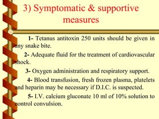 Snake & scorpion envenomation | PPT
