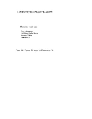 Snakes of pakistan chimera 2000 | PDF