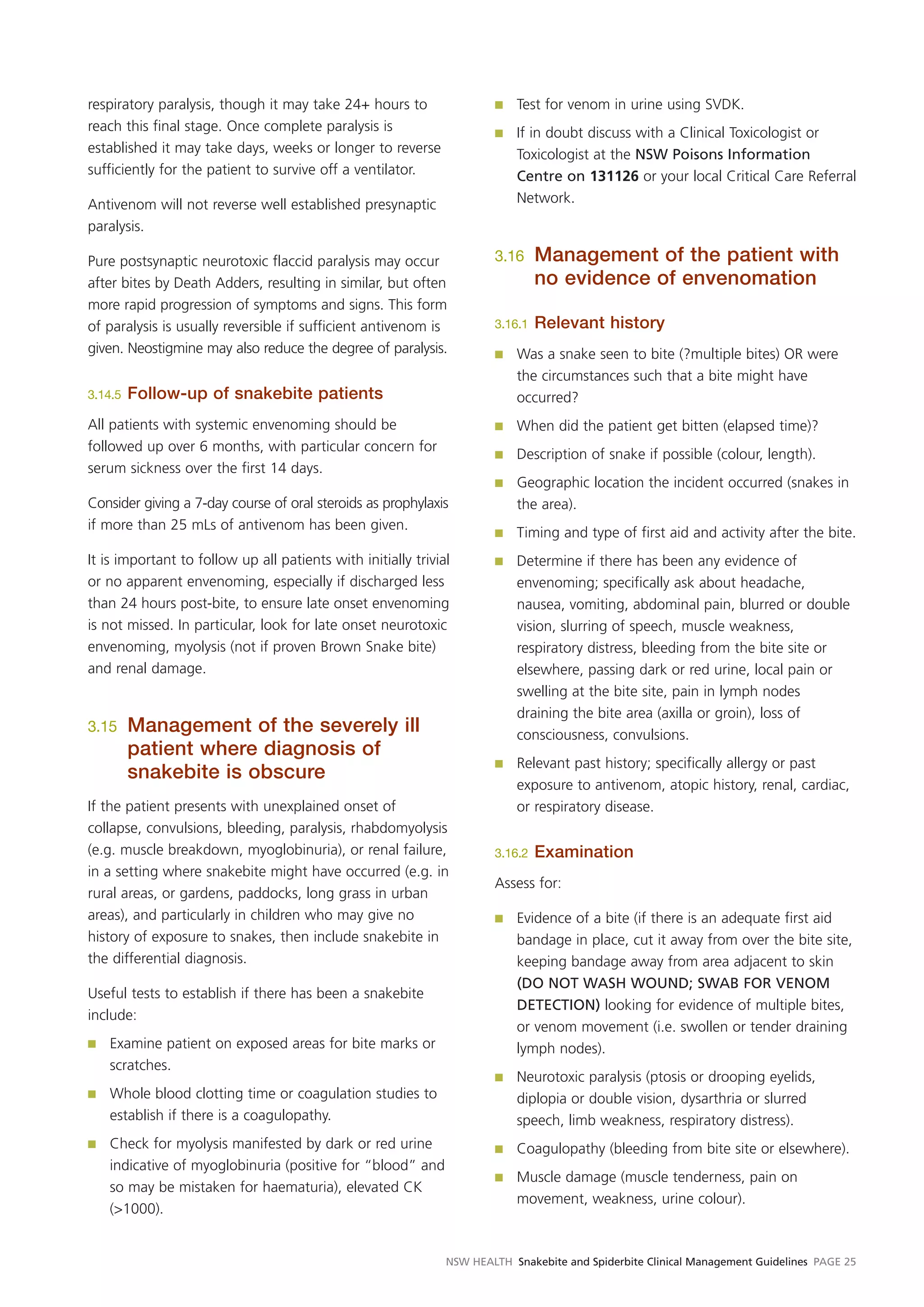 Snake Spider Guidelines Gl2007 006 3 | PDF
