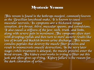 Modern Aspects of Snake Venom | PPT