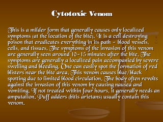 Modern Aspects of Snake Venom | PPT