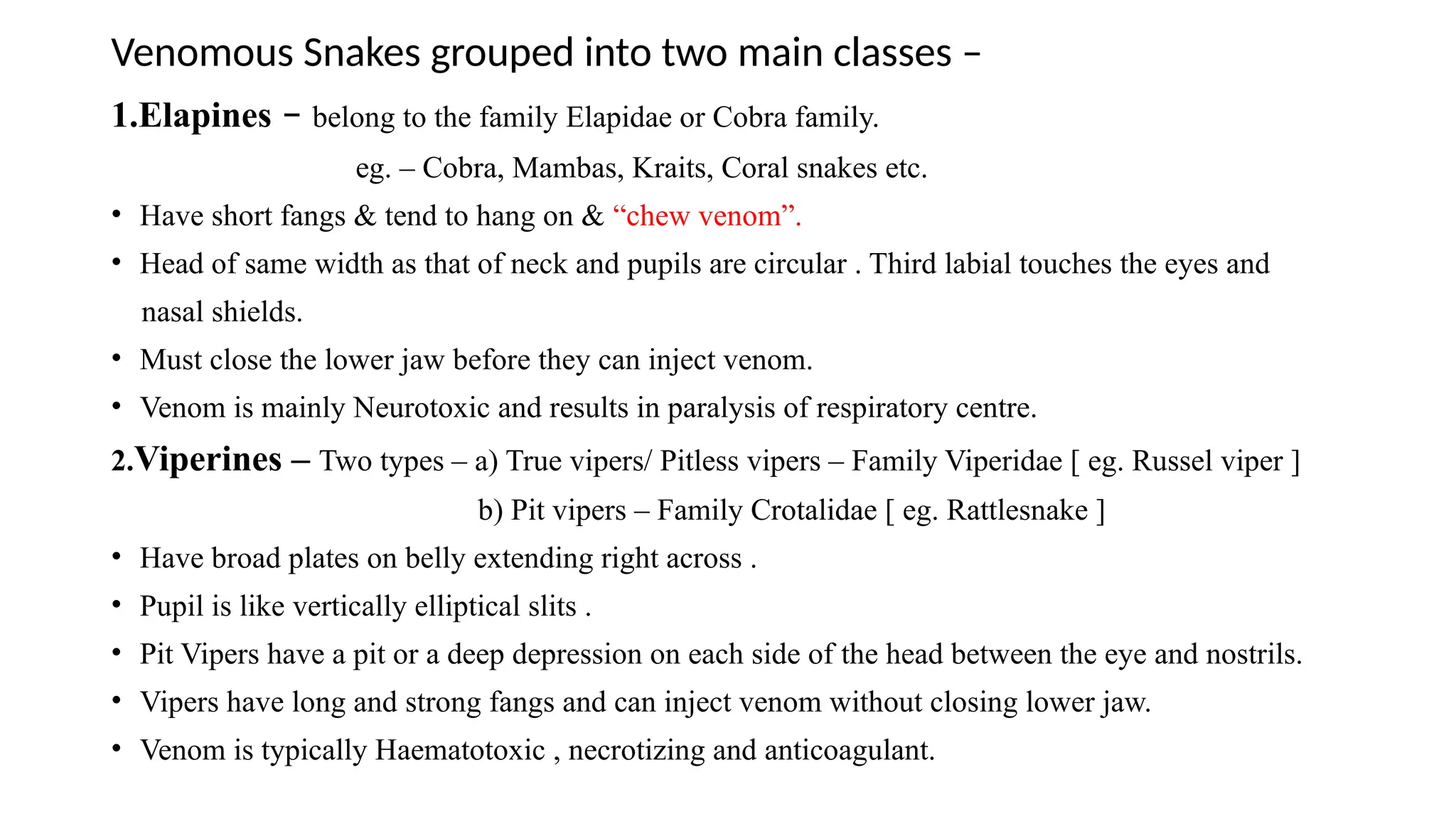 Venomous & Non venomous snake Envenomenation | PPTX