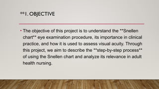 snallen chart , bsc nursing College presentation | PPTX
