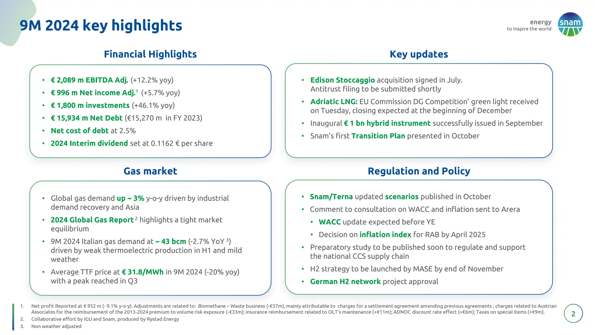 9M 2024 Consolidated Results presentation | PDF