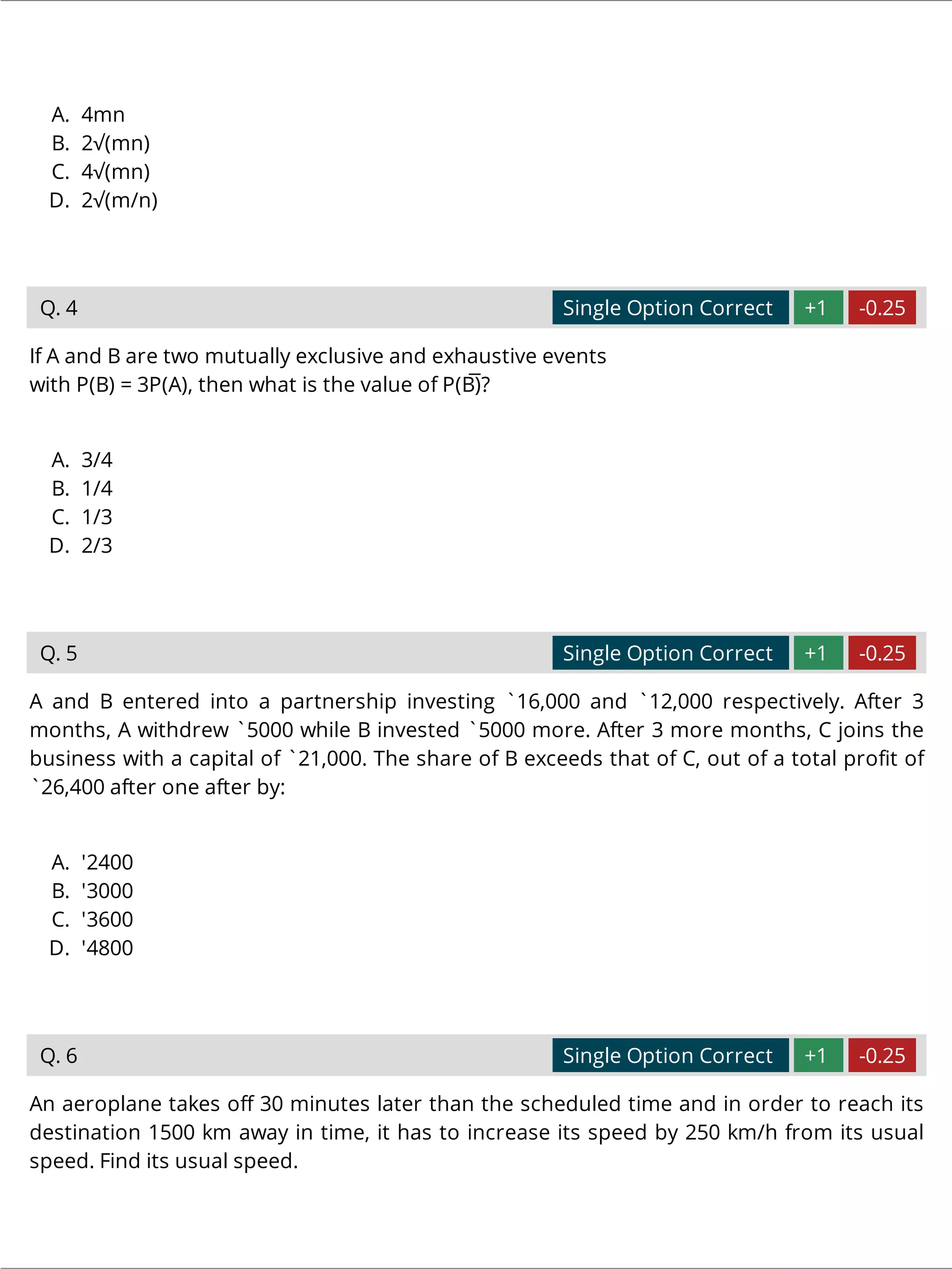 SNAP 2014 Previous Year Question Paper | PDF