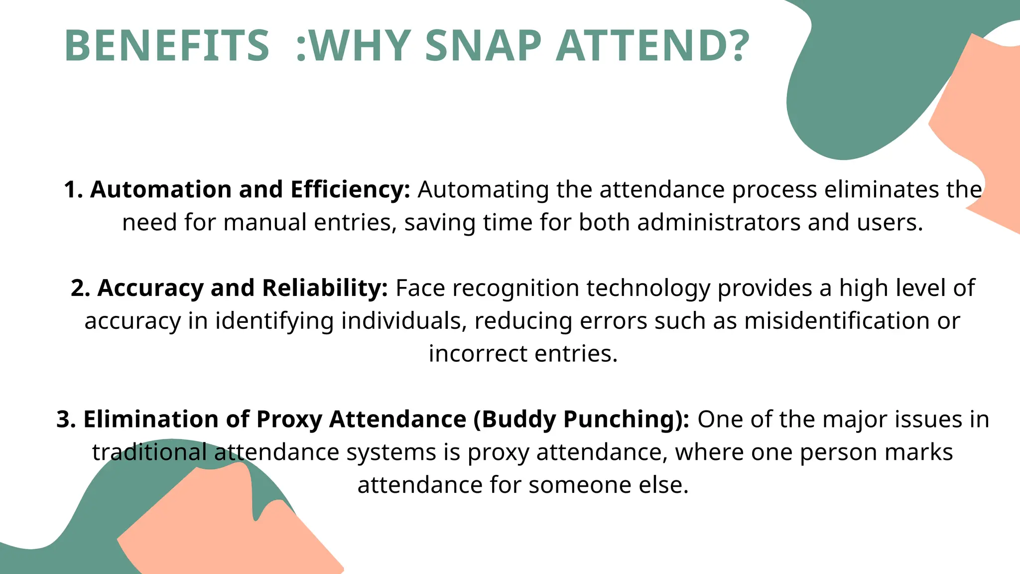 snap attend ppt to tack attandance in technical way | PPTX