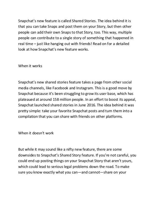 Snapchat.pdf | Social Networking | Internet