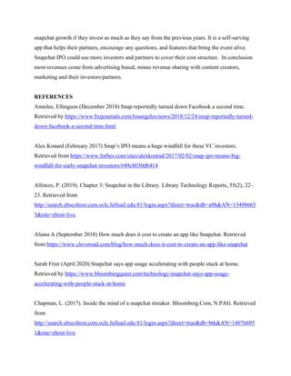 Snapchat Inc- 9 elements of business model analysis | PDF