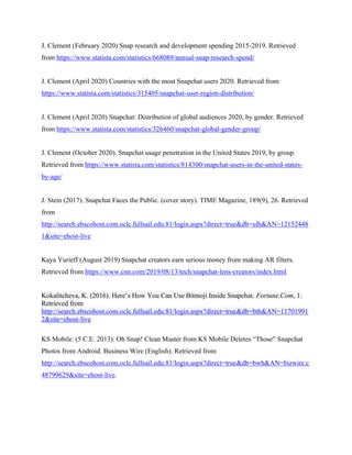 Snapchat Inc- 9 elements of business model analysis | PDF