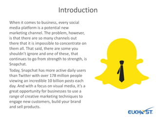 Snapchat business guide | PPT
