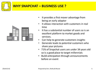 Snapchat Canada | PPTX | Social Networking | Internet