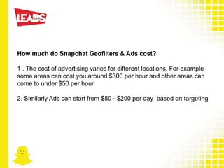 Snapchat Case Study | Snapchat Advertising | PPTX
