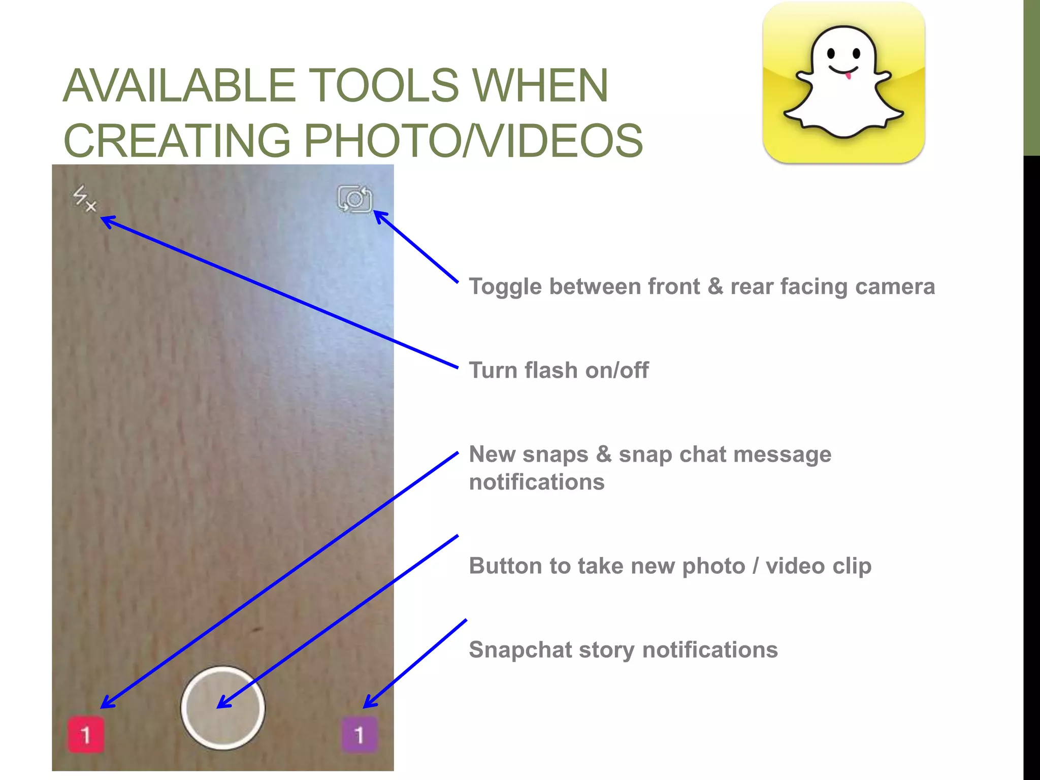 Become a power user on Snapchat - 10 Cool Snapchat Features. | PPTX