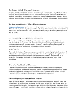 Snapchat Hacking Services Exploring the Domain of Professional Snapchat ...