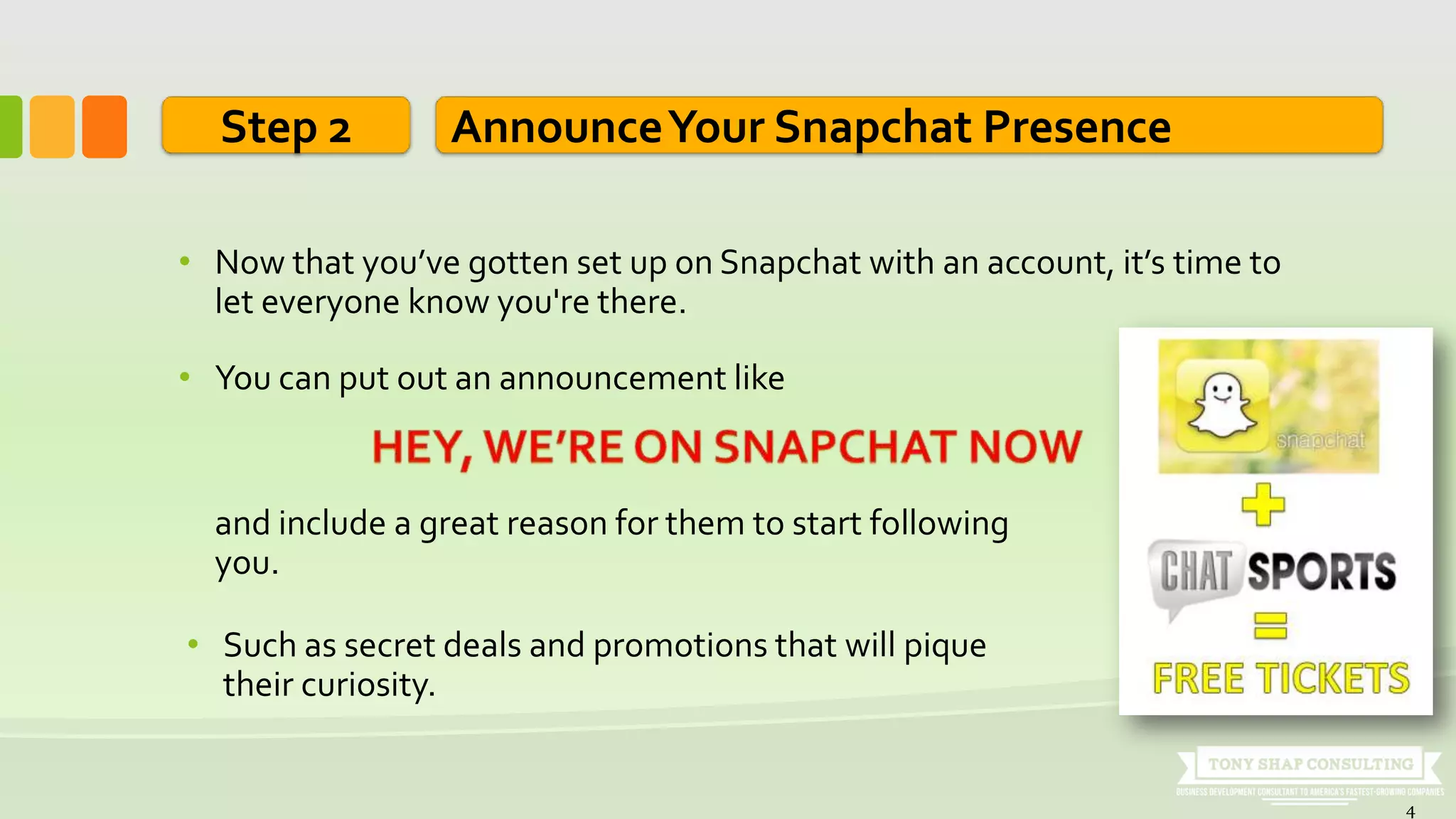 SnapChat Marketing Template | PPT