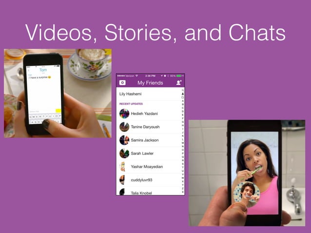 Snapchat Slideshare Company Presentation | PDF | Social Networking ...
