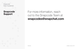 Official Snapcode Guidelines by Snapchat | PPT