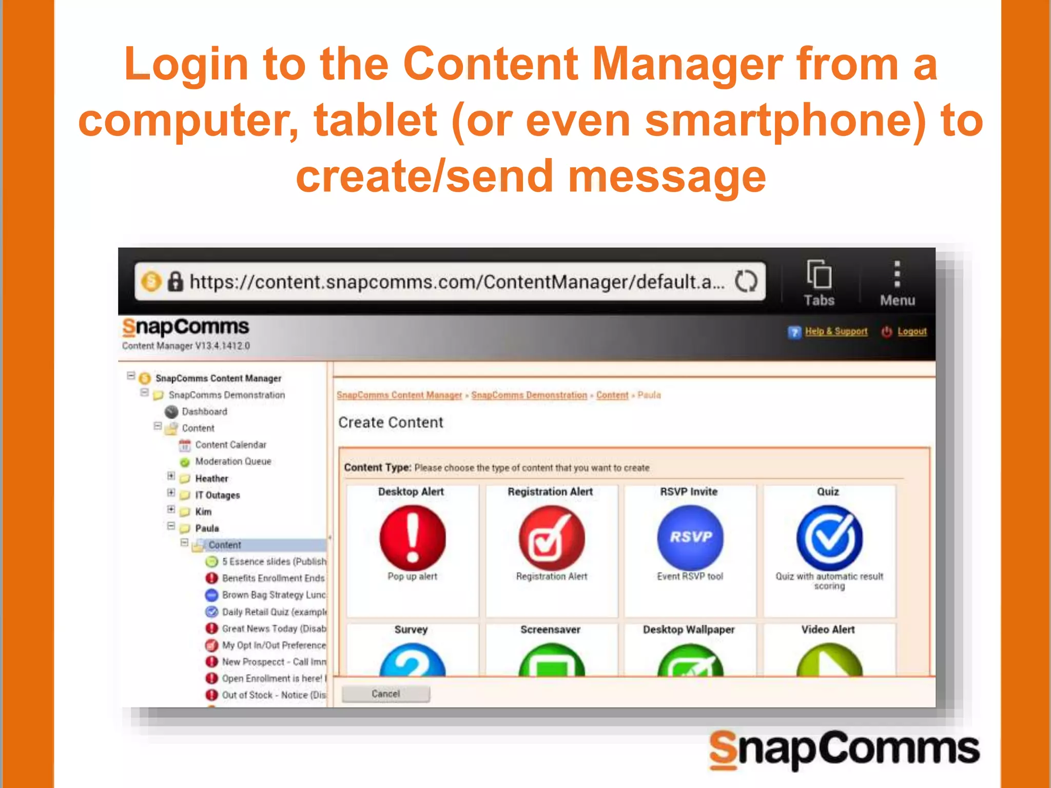 Overview of SnapComms Internal Communication Software | PPTX
