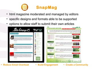 SnapComms Internal Communication Channels | PPT