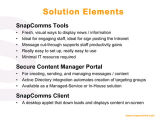 SnapComms Internal Communication Channels | PPT