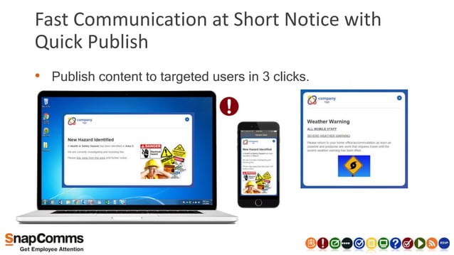 Internal health and safety communication with SnapComms | PPT