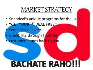 SNAPDEAL BUSINESS AND OPERATION | PPTX