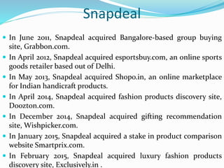 Snapdeal vs amazon | PPTX