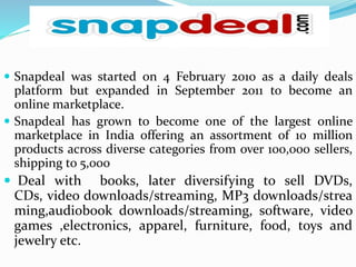 Snapdeal vs amazon | PPT
