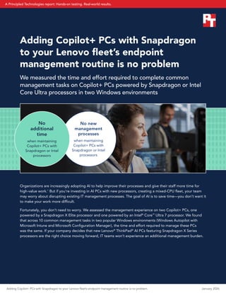 Adding Copilot+ PCs with Snapdragon to your Lenovo fleet’s endpoint ...