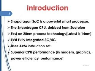 Snapdragon Processor | PPTX