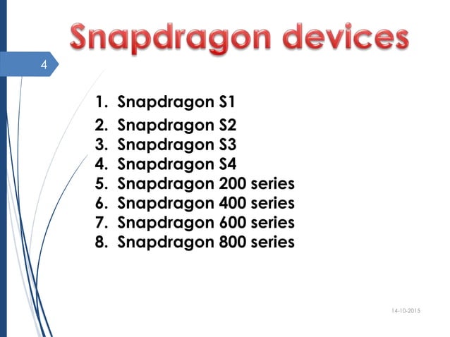 Snapdragon Processor | PPTX