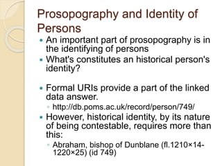 Ontologies for Prosopography | PPTX