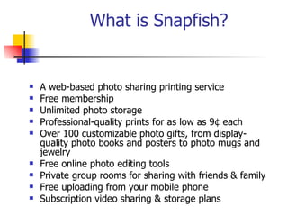 Snapfish Ppt | PPT
