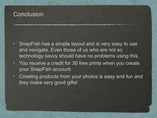 SnapFish Review | PPT