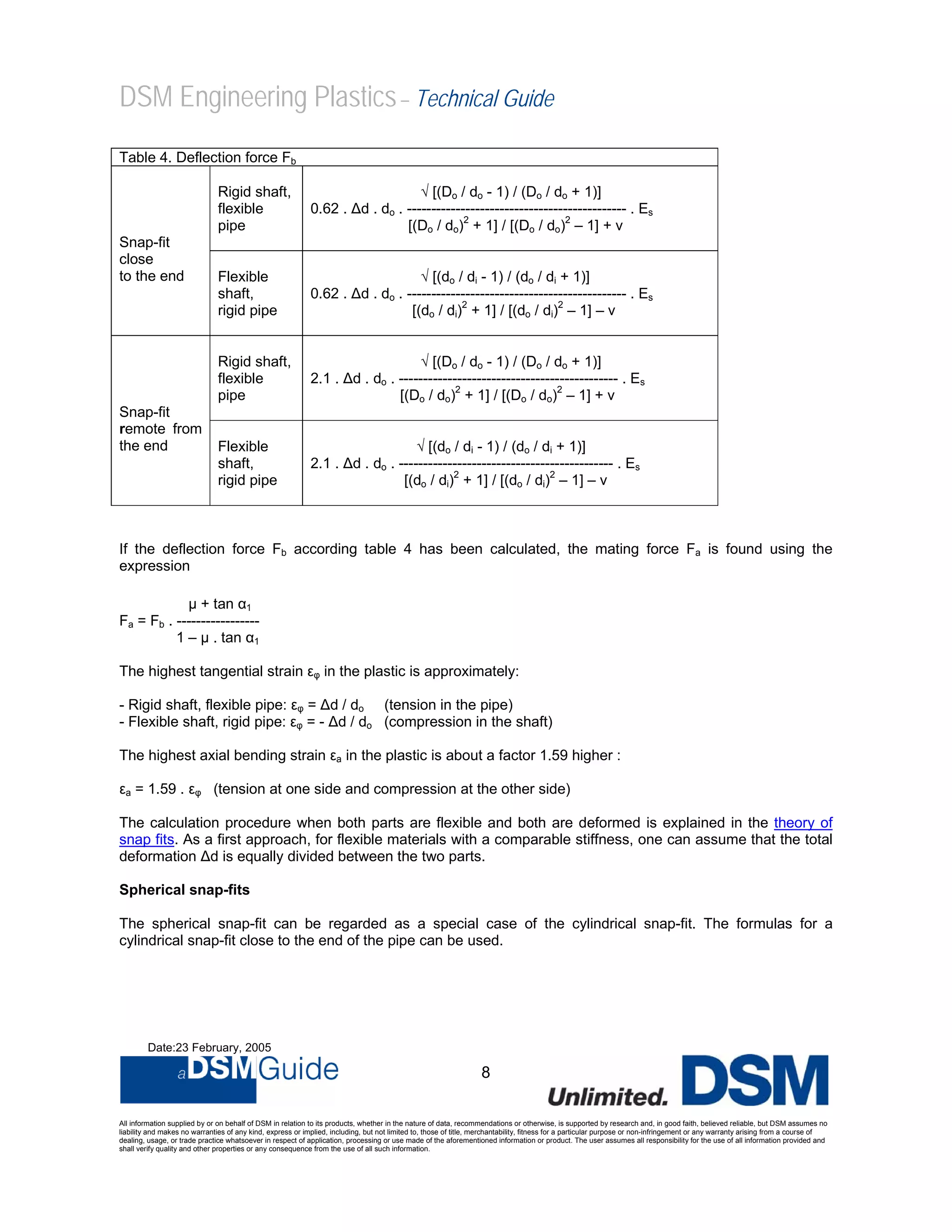 Snapfit design | PDF