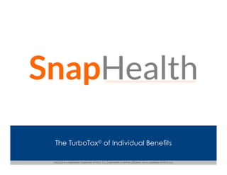 SnapHealth Seed Round | PDF | Health Insurance | Insurance