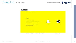 Snap Inc. - Informational Report | PPT
