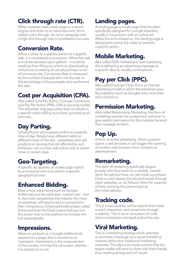 Snap - Your guide to understanding paid online advertising terminology ...
