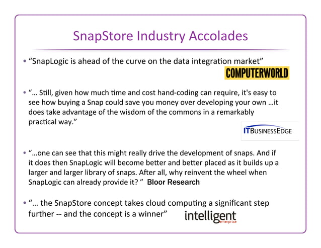 SnapLogic corporate presentation | PPT