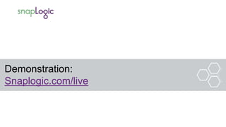 SnapLogic Live: AWS Integration | PPTX | Cloud Computing | Internet