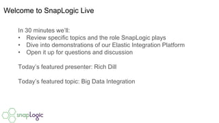 SnapLogic Live: Big Data Integration | PPT
