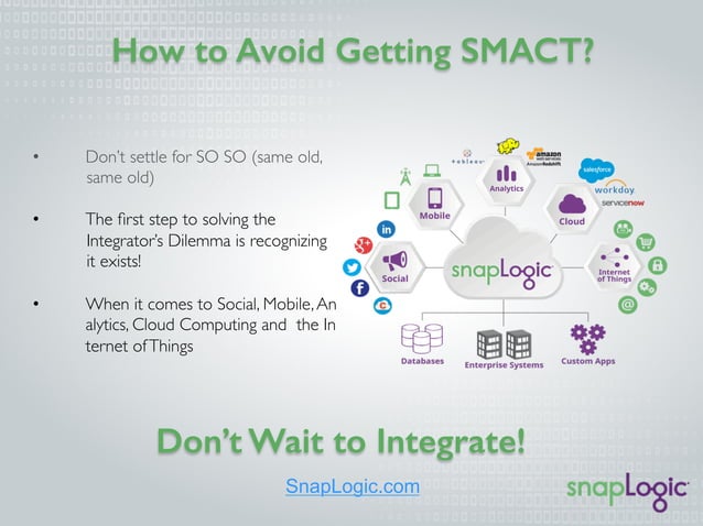 SnapLogic Overview: Are You Feeling SMACT? | PPT