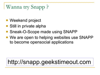 Snapp | PPT