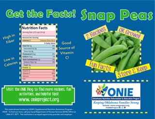 Snap Pea Facts Brochure | PPT