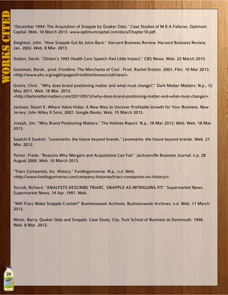 Snapple Case Study | PDF