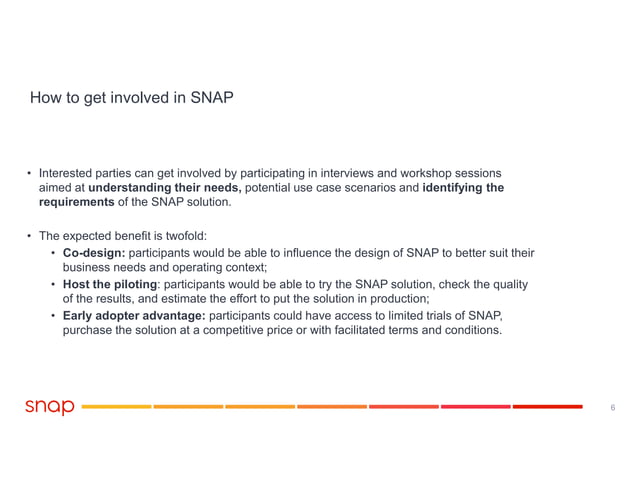 The SNAP Project | PPT